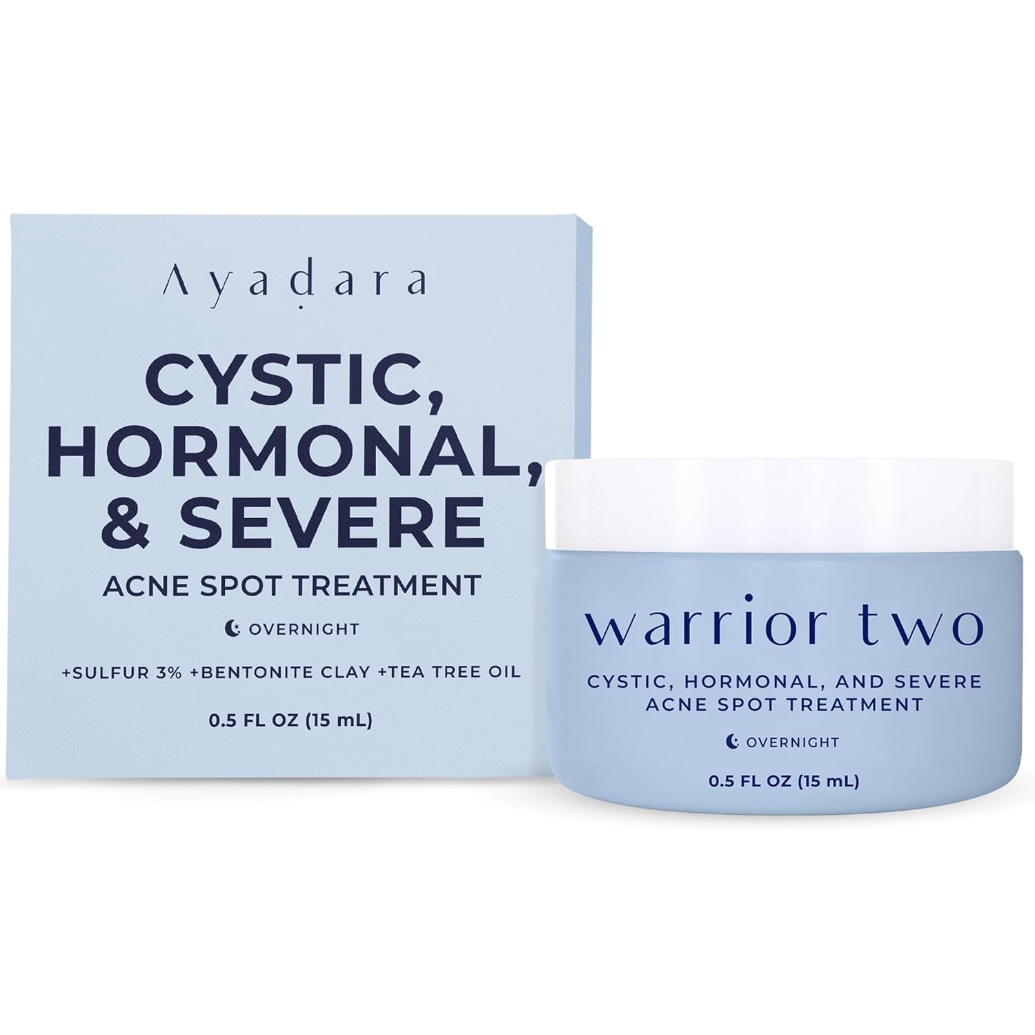 Cystic Acne Spot Cream with Sulfur, Overnight Blemish Appearance ...