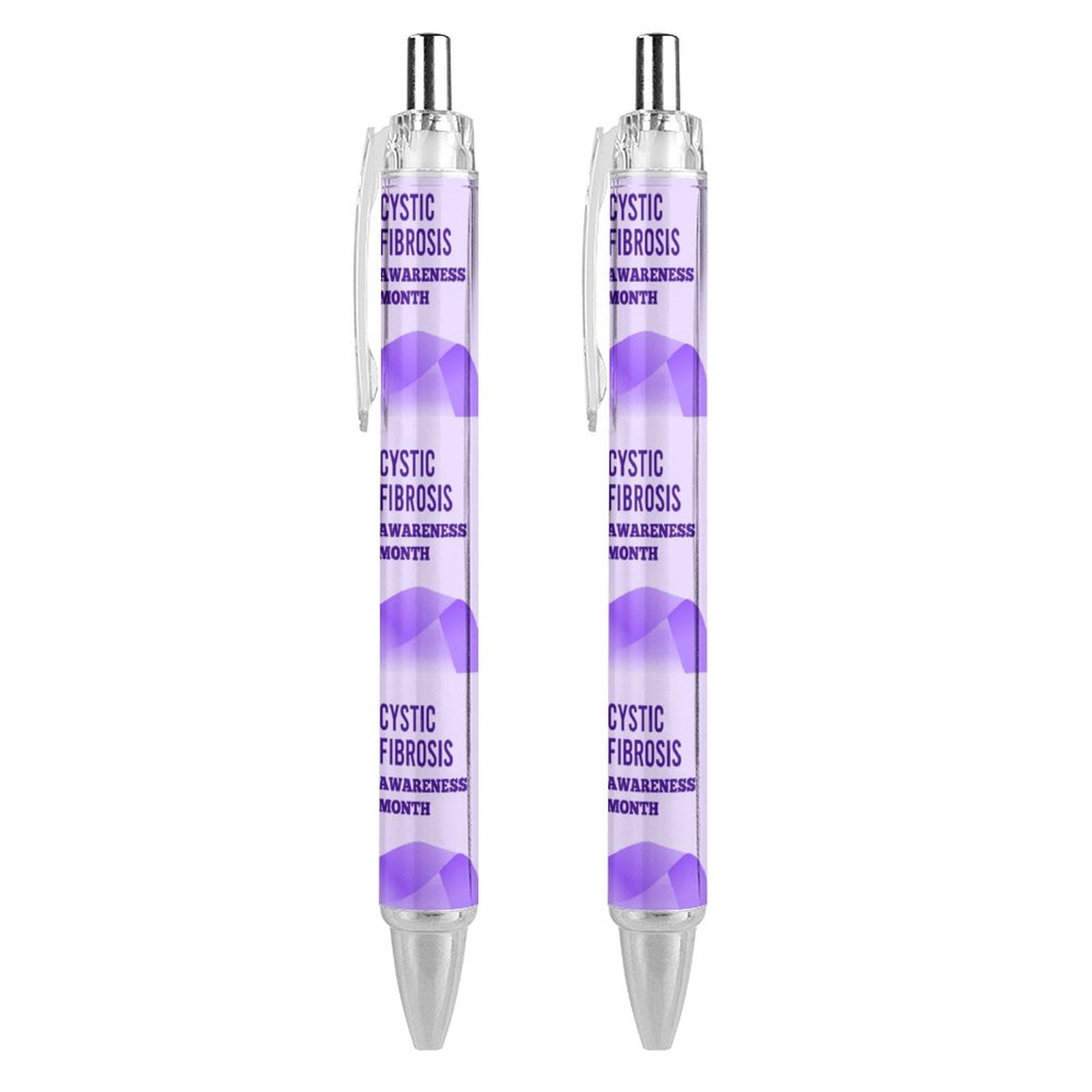 Cystic Fibrosis Awareness Month Purple Ribbon Ballpoint Pen Retractable ...