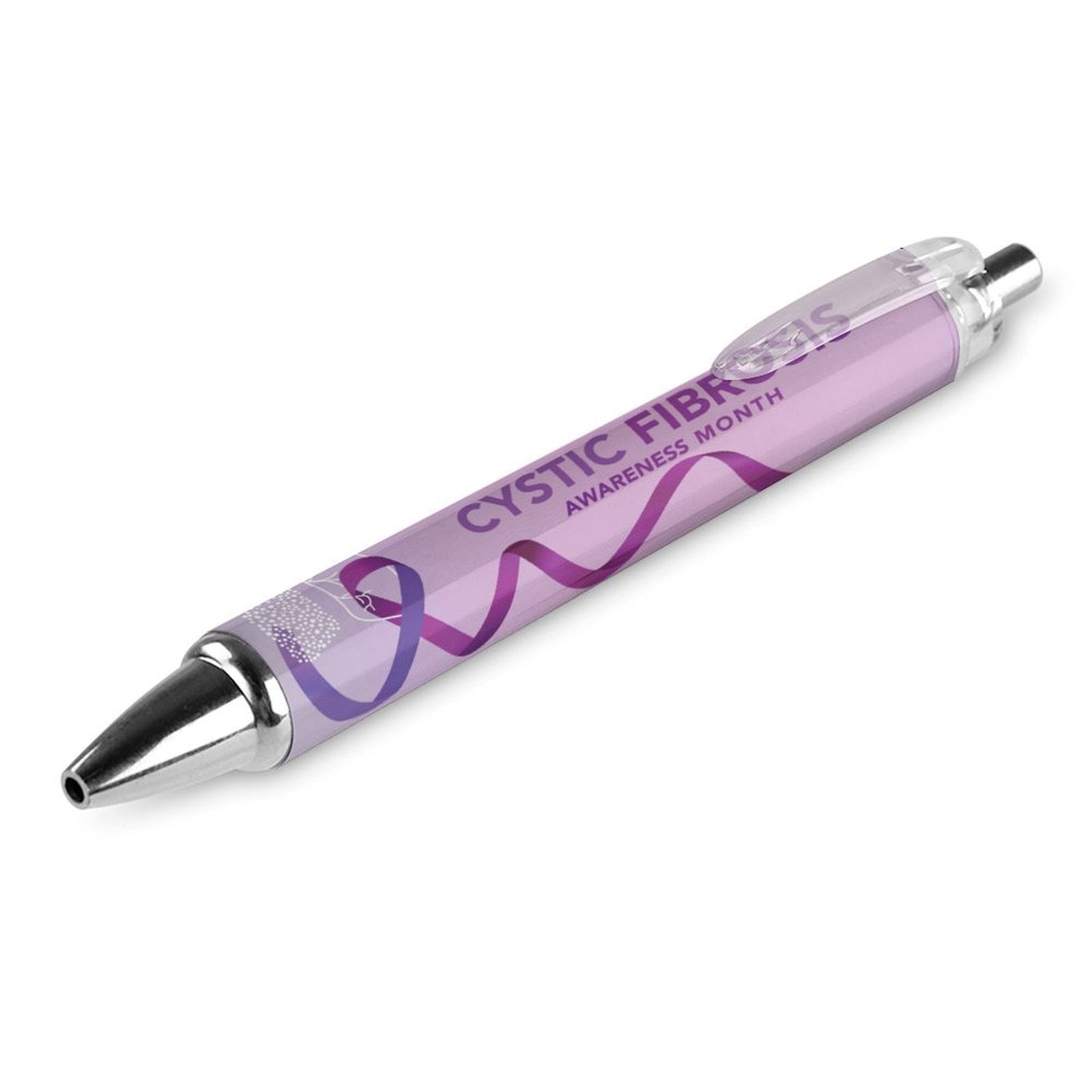 Cystic Fibrosis Awareness Month Purple Ribbon Ballpoint Pen Retractable ...