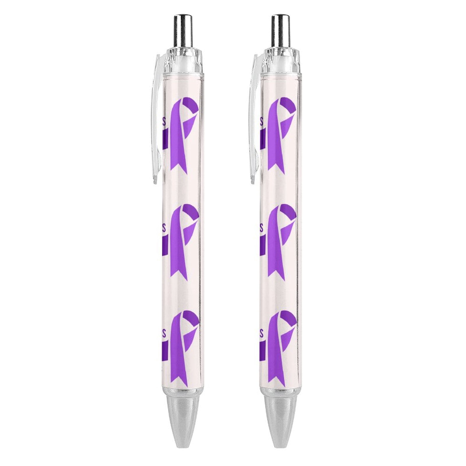 Cystic Fibrosis Awareness Month Purple Ribbon Ballpoint Pen Retractable ...