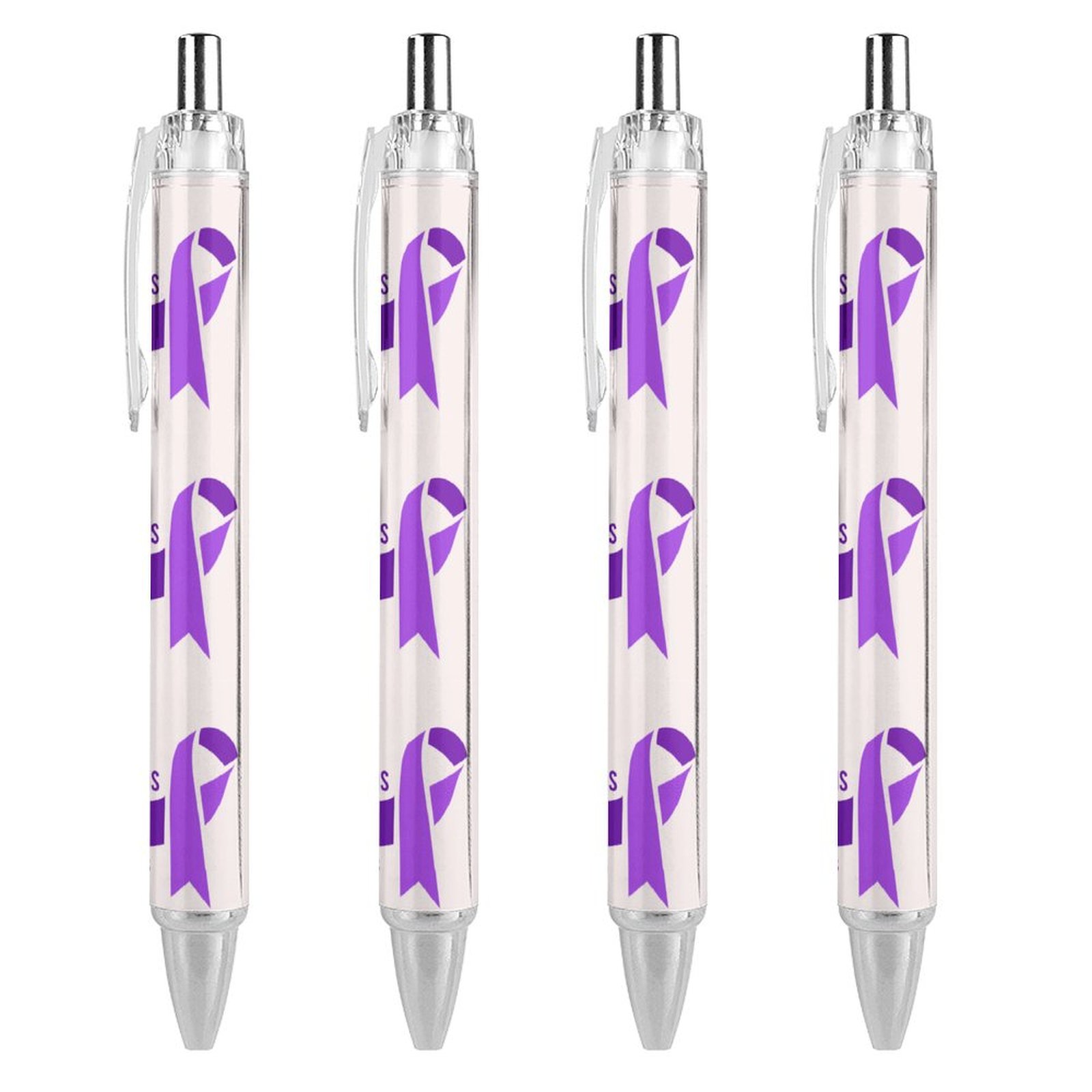 Cystic Fibrosis Awareness Month Purple Ribbon Ballpoint Pen Retractable ...
