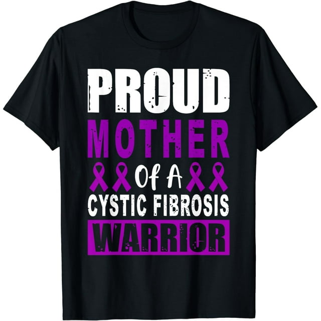 Cystic Fibrosis Awareness Mother Family Support Mom Purple T-Shirt - Walmart.com