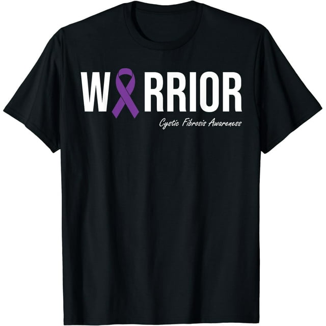 Cystic Fibrosis Awareness Purple Ribbon T-Shirt - Walmart.com