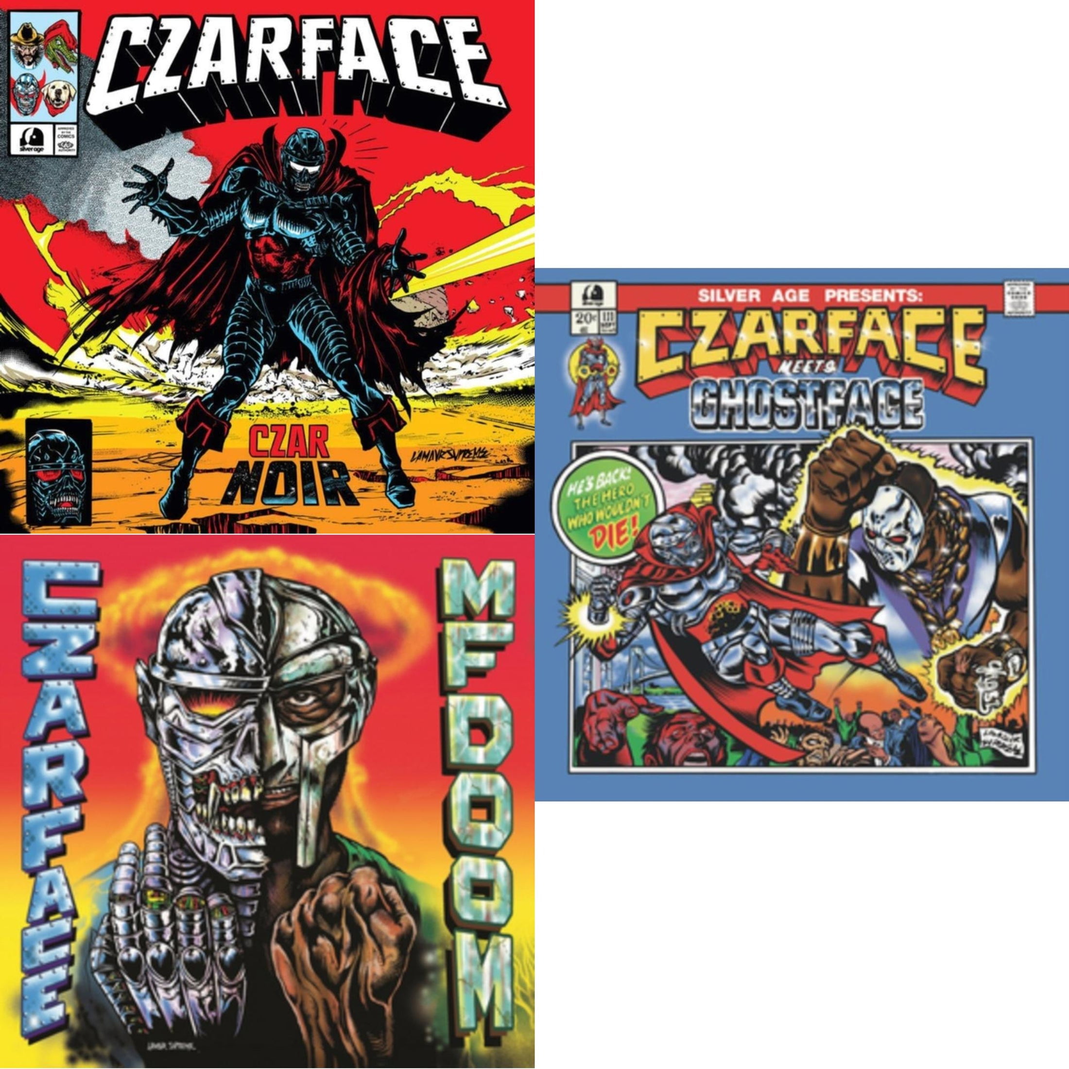 Czar Noir (Red/White LP Vinyl) & Czarface Meets Metal Face & Czarface ...
