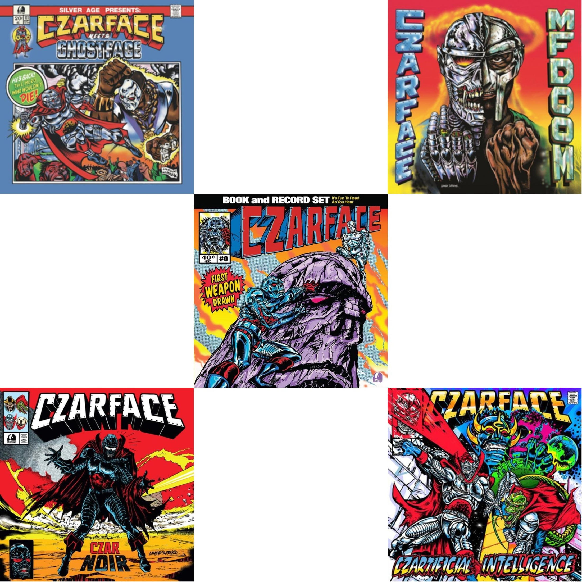 Czarface Meets Ghostface & Czar Noir (Red/White LP Vinyl) & First ...