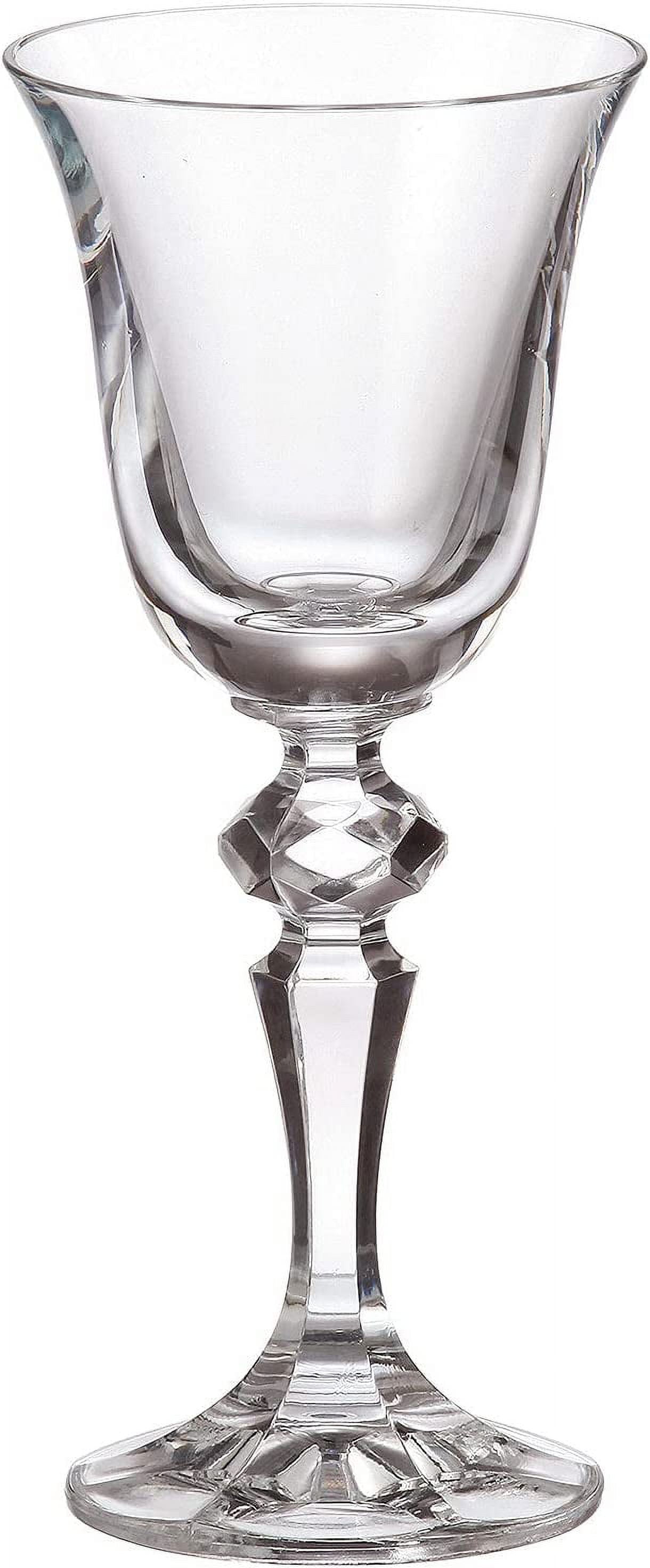 Czech Bohemian Crystal Glass Set of 6 Stem Liqueur Glasses 2oz.60ml ...