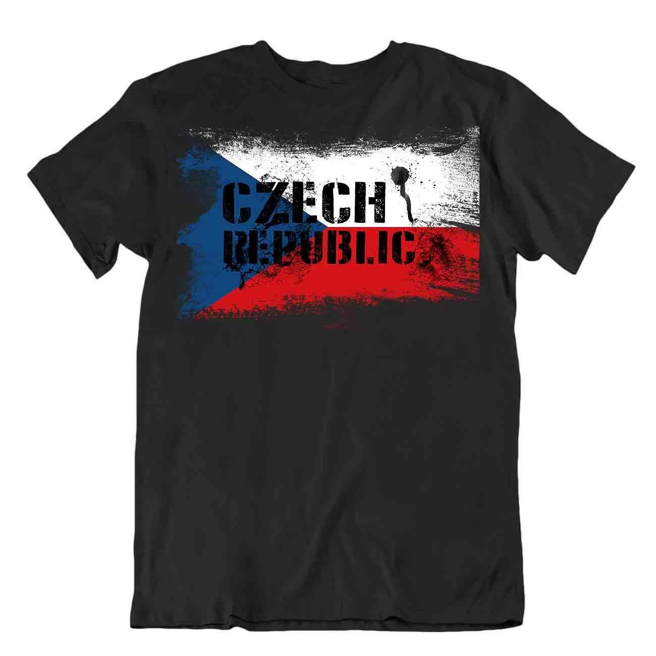 Czech Czechoslovakia Republic flag Tshirt T-shirt Tee top map Austria ...