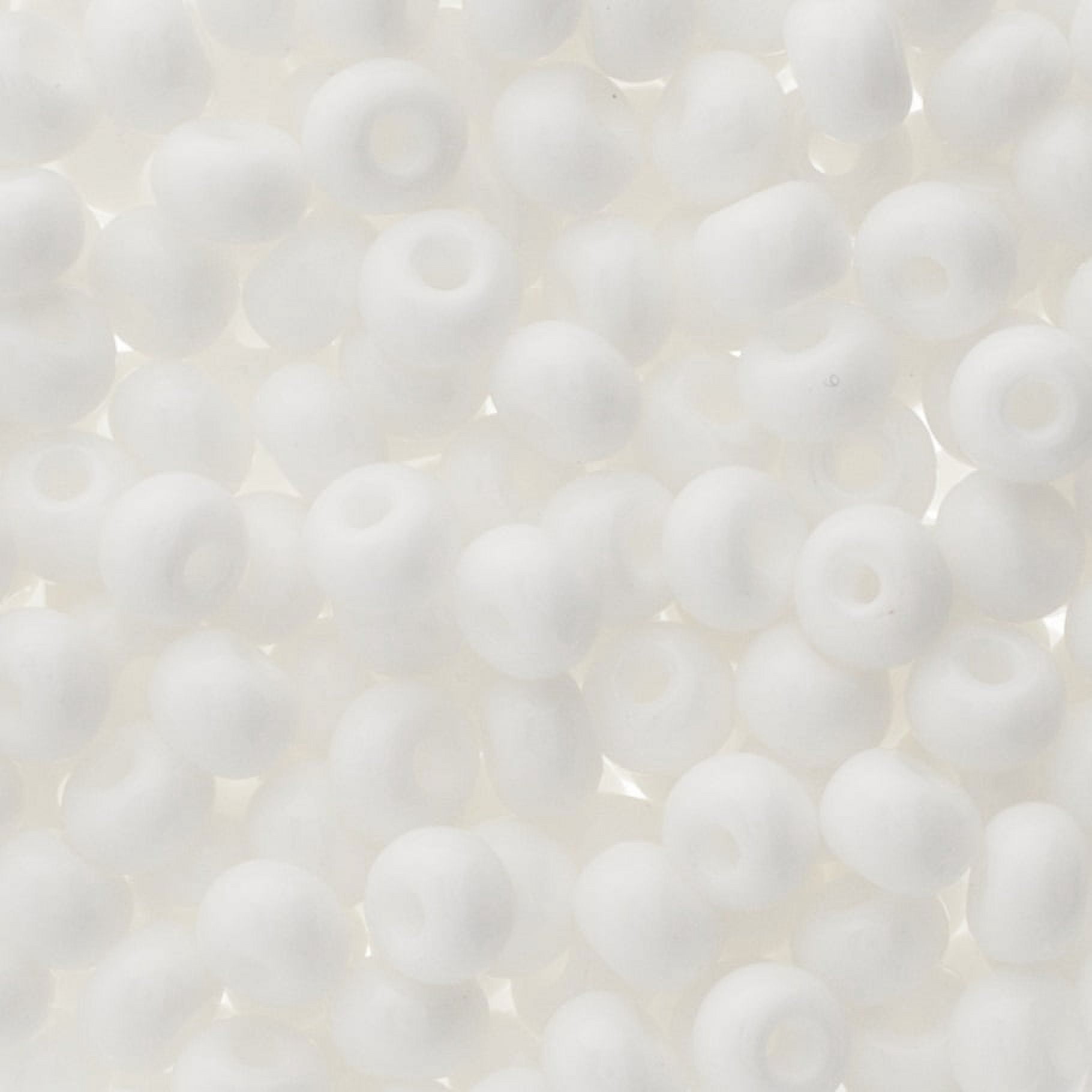 Czech Glass Seed Beads 2/0 Opaque White Bead for Jewelry Making Crafts ...