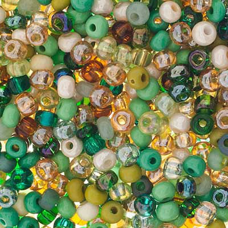 Czech Glass Seed Beads 6/0 Agate Mix, 24g Vial - Walmart.com