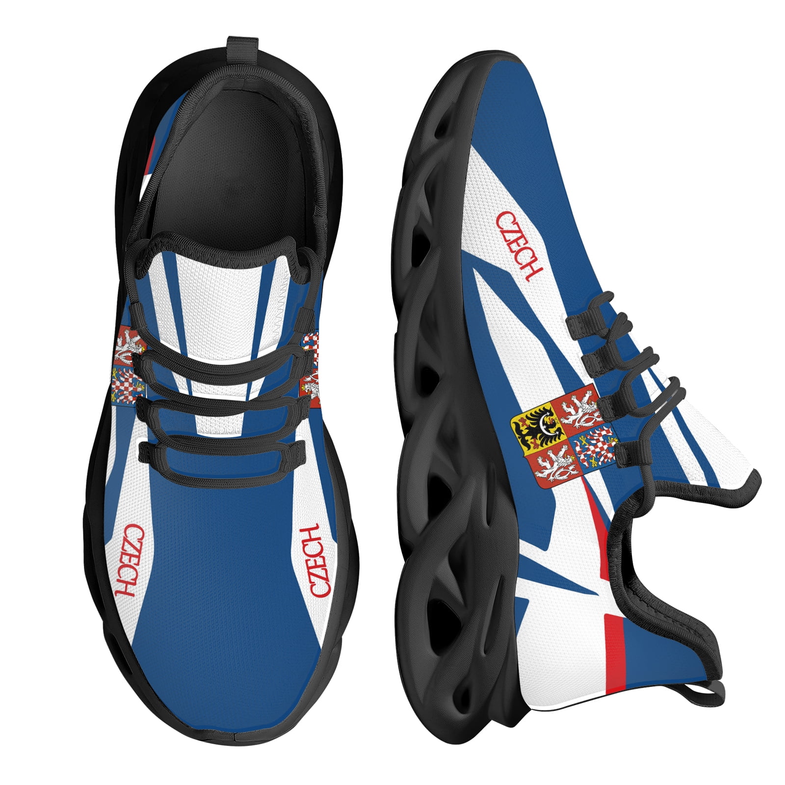 Czech National Emblem Printing Shockproof Platform Shoes National Flag ...