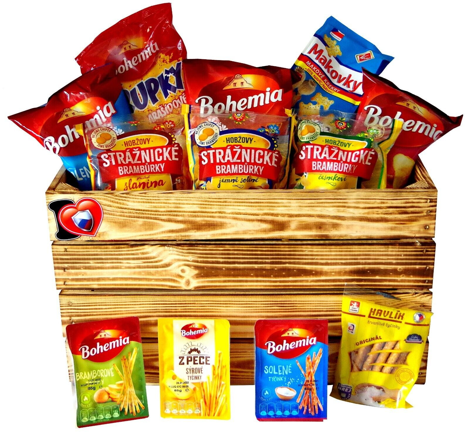 Czech Party Set - Czech Republic Potato Crisps and Salty Snacks Box DHL ...