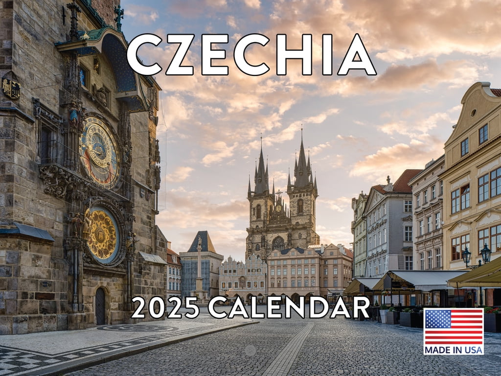 Czech Republic Calendar 2025 Czechia Monthly Wall Calender | American ...