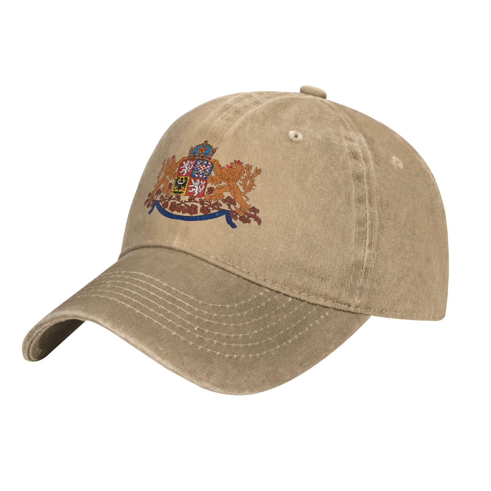 Czech Republic Coat of Arms Baseball Cap Vintage Washed Distressed Cap ...