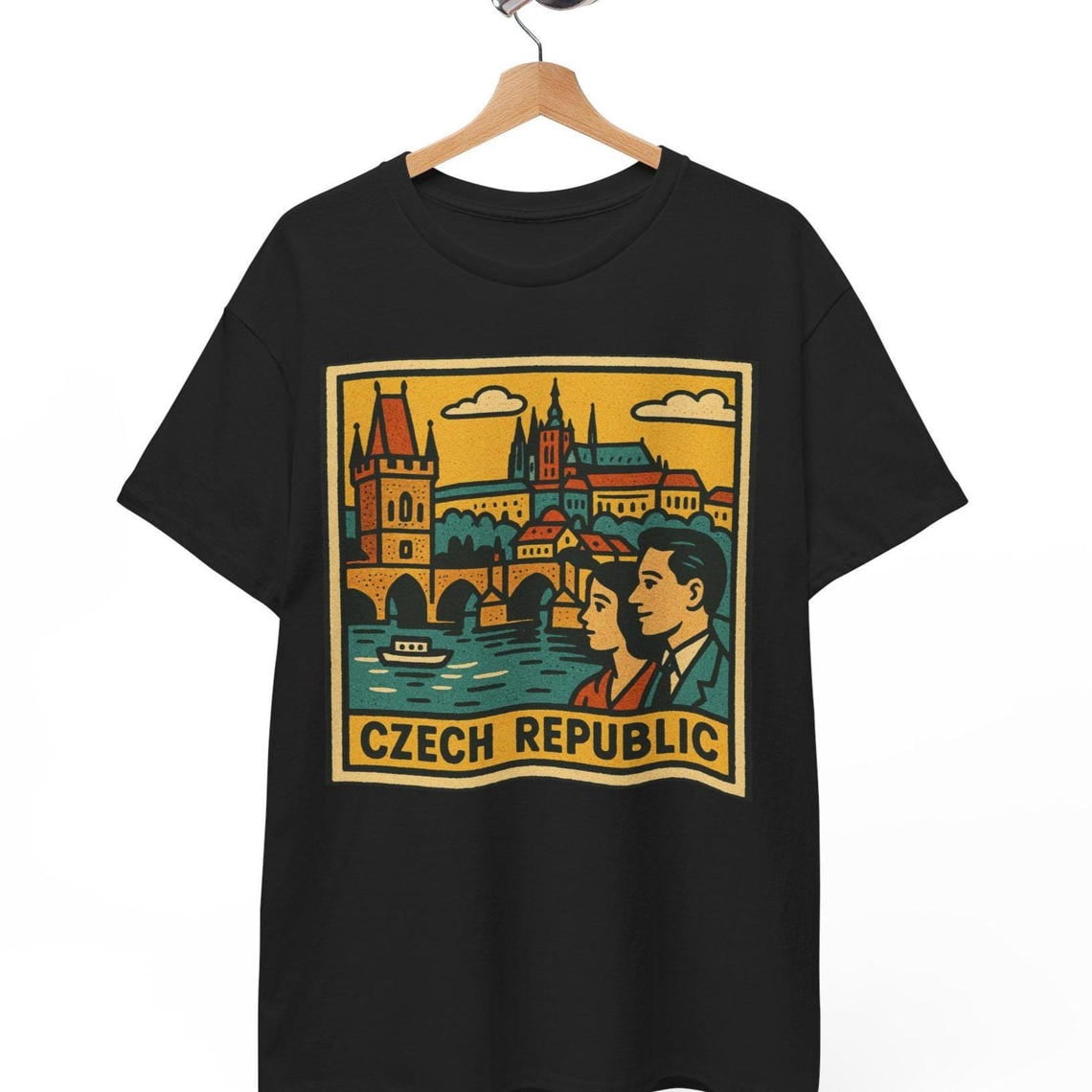 Czech Republic Retro Comic Vintage Pop Art T-Shirt - Walmart.com