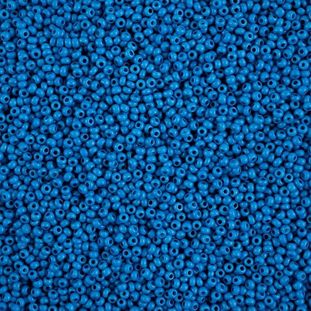 John Bead Czech Seed Beads 10/0 Terra Intensive Blue Matte, 500g ...