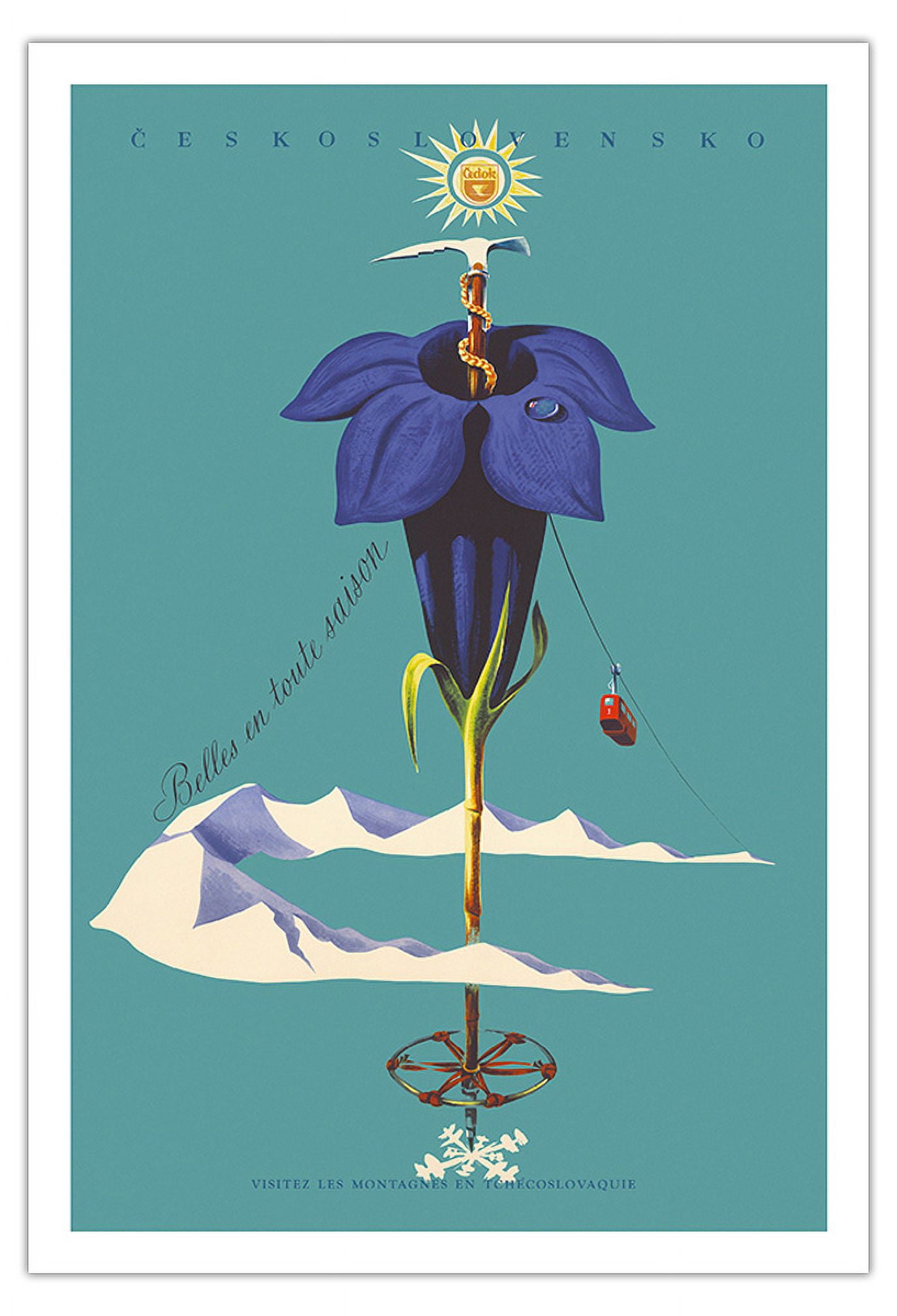 Czechoslovakia (Československo) - Visit the Czech Mountains - Vintage ...