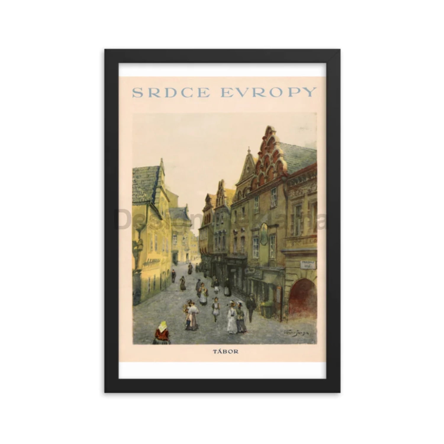 Czechoslovakia, the Heart of Europe, Visit Tabor, 1934. Framed Vintage ...