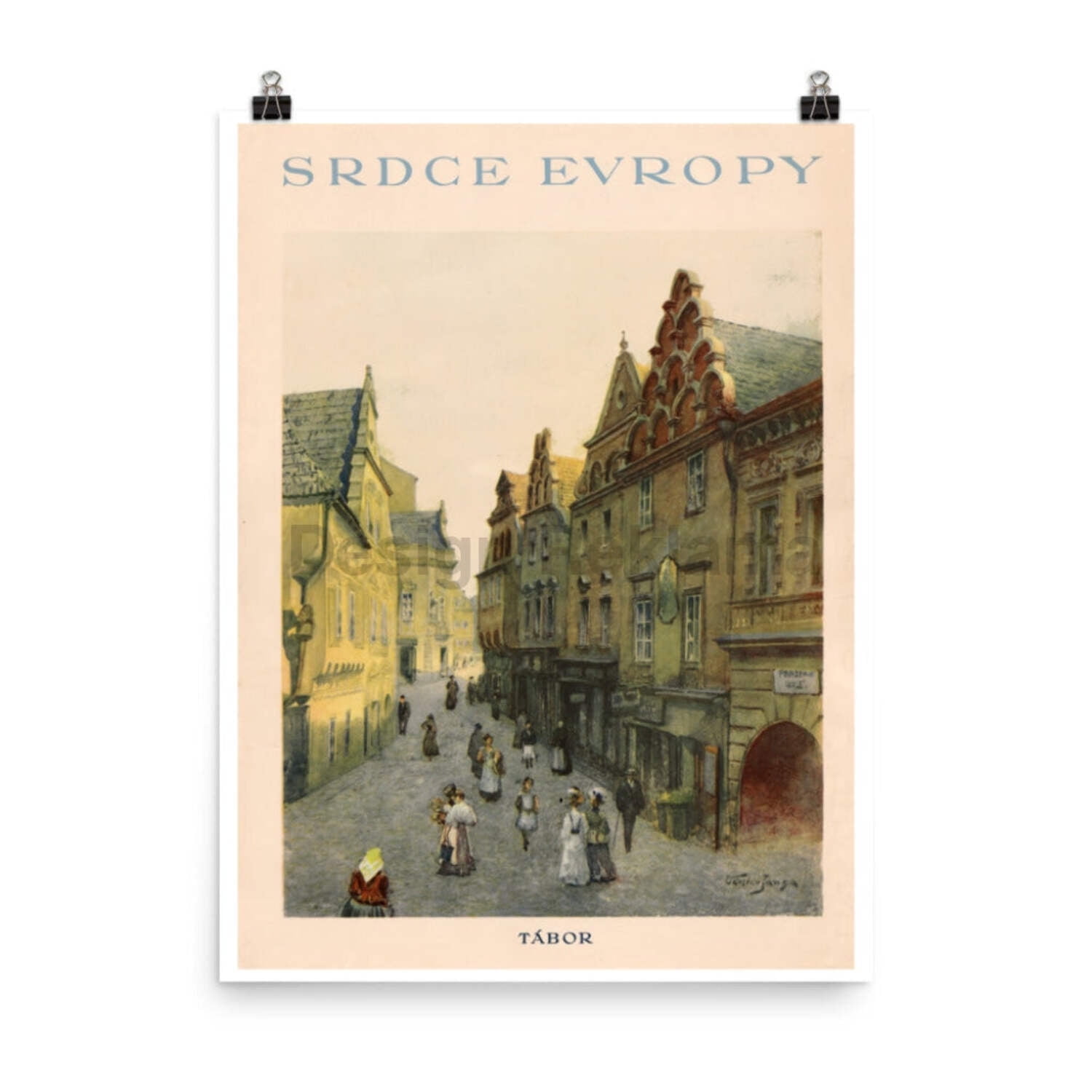 Czechoslovakia, the Heart of Europe, Visit Tabor, 1934. Unframed ...