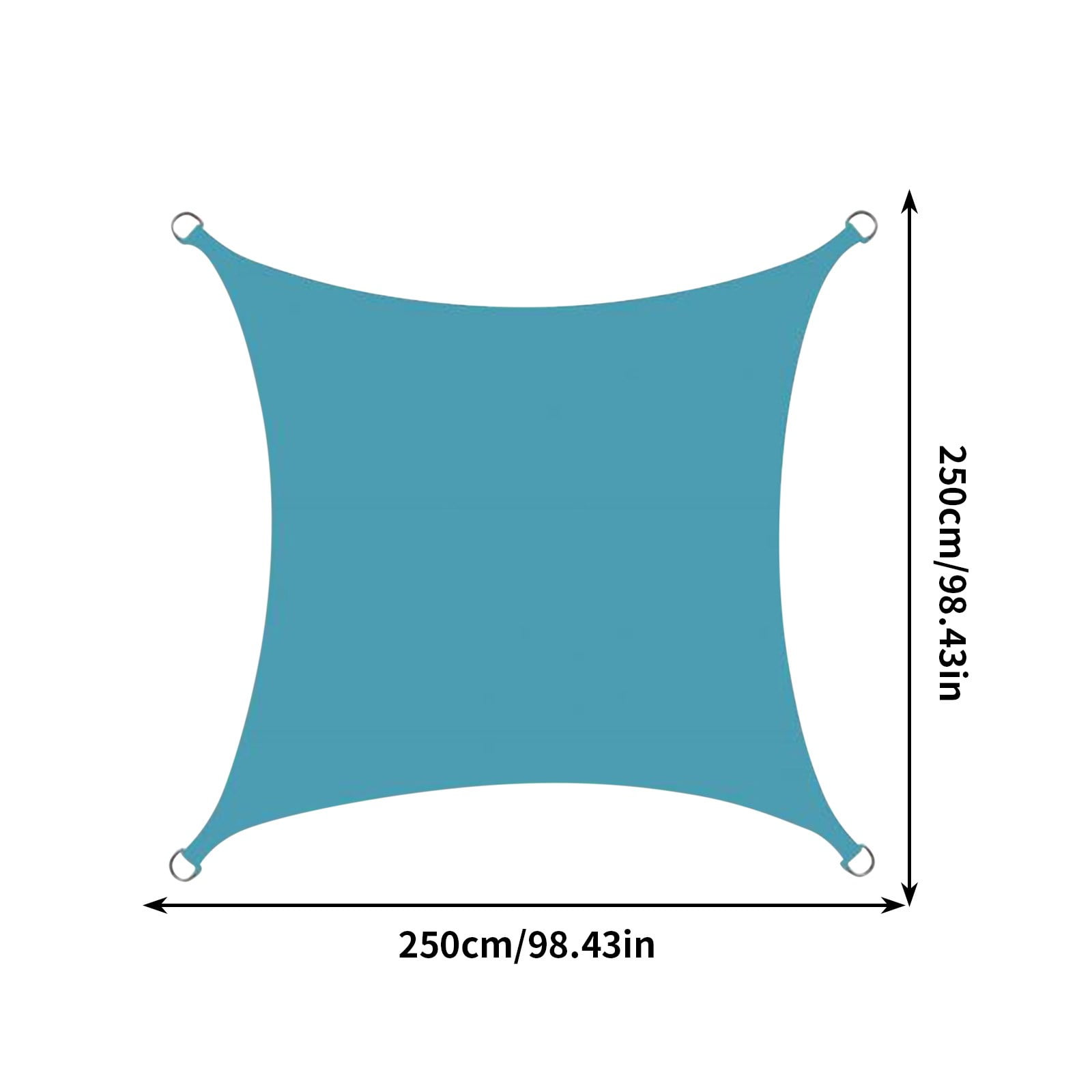 CzestPyake 8x8ft Extra Large Sunblock Sail - Reinforced Edges Carport ...