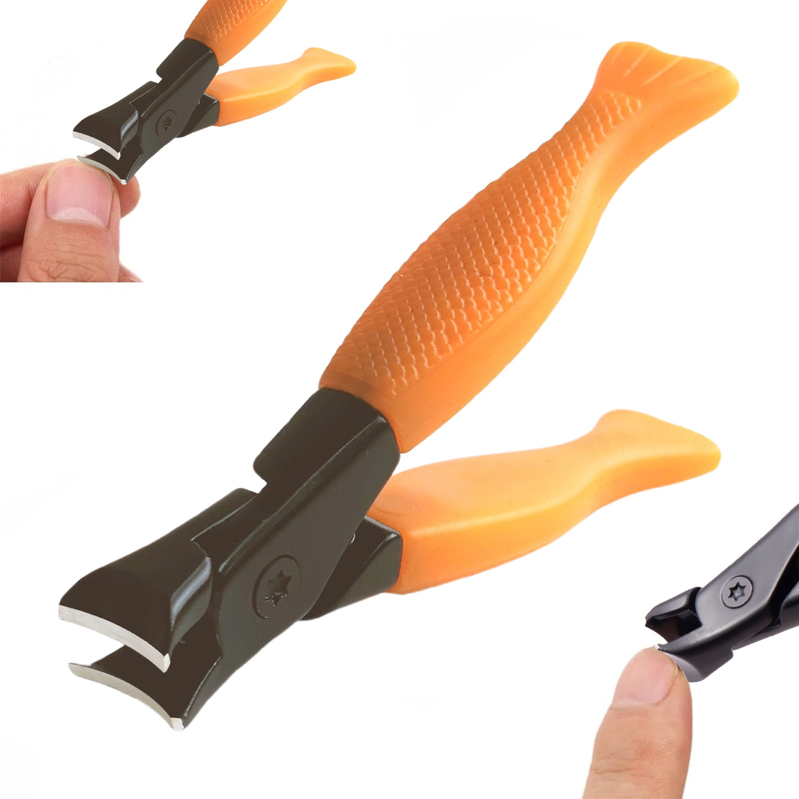 CzestPyake Fish Tail Shape Antisplash Nail Clipper Toe Nail Clipper ...