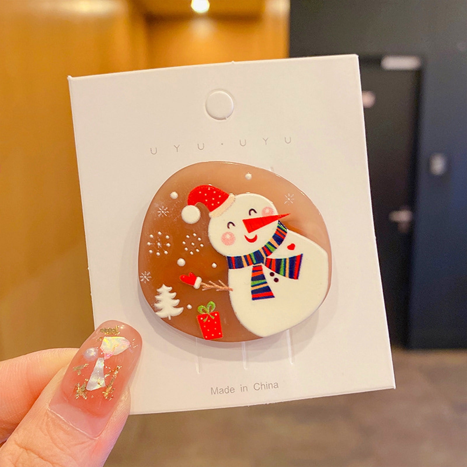 CzestPyake Ladies Christmas Hair Accessories Fun Snowman Print Party ...