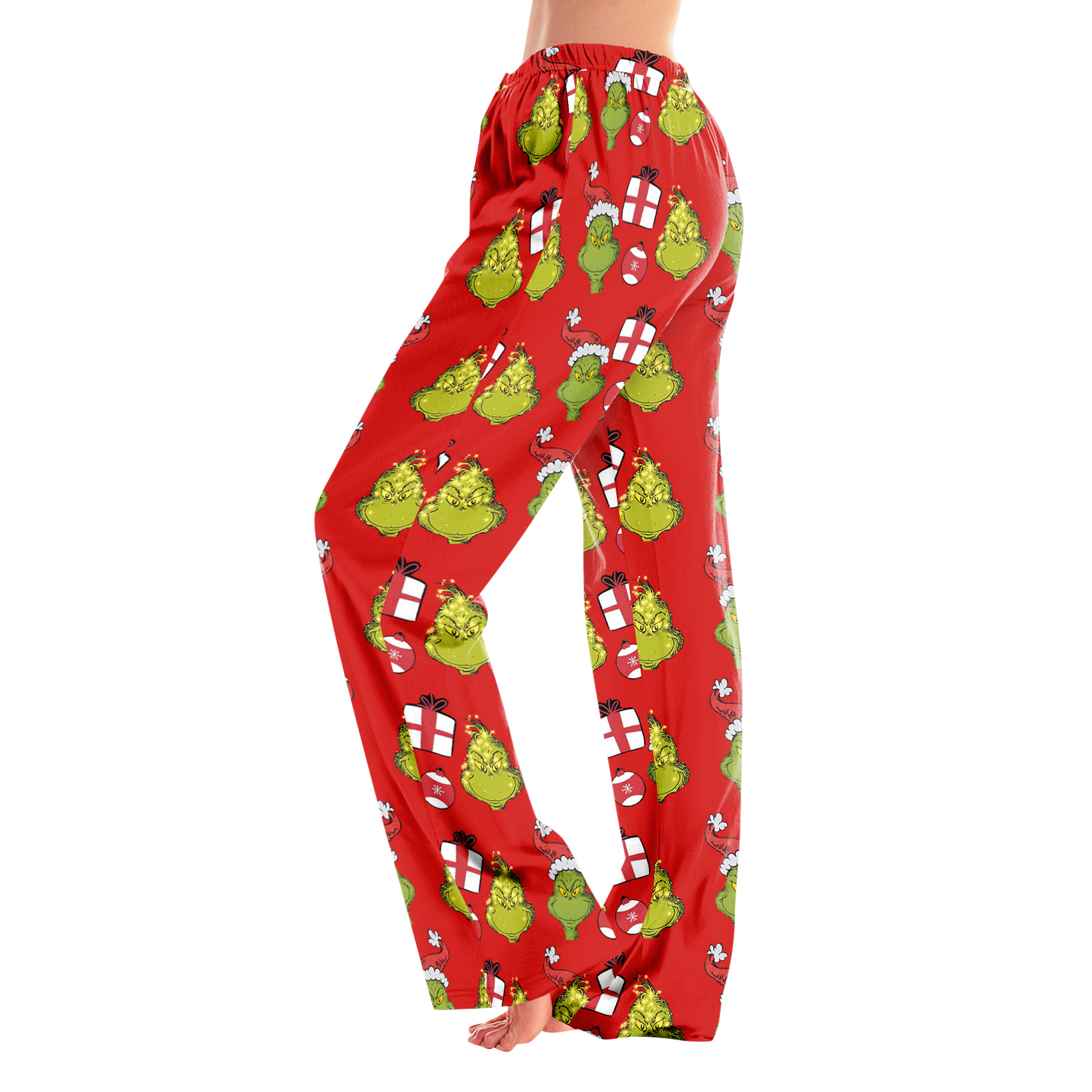 Czxfifvy Grínchmas! Christmas Pajama Pants Women Funny Elastic Waist ...