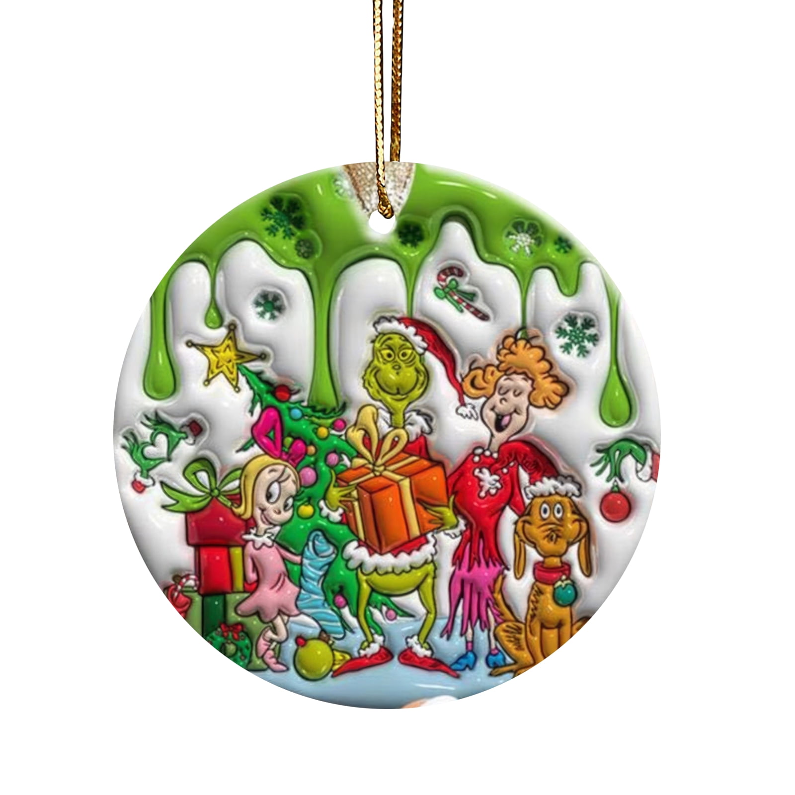 Czxfifvy Merry Grinchmas 2026 New Cute Christmas Ornament, Christmas ...