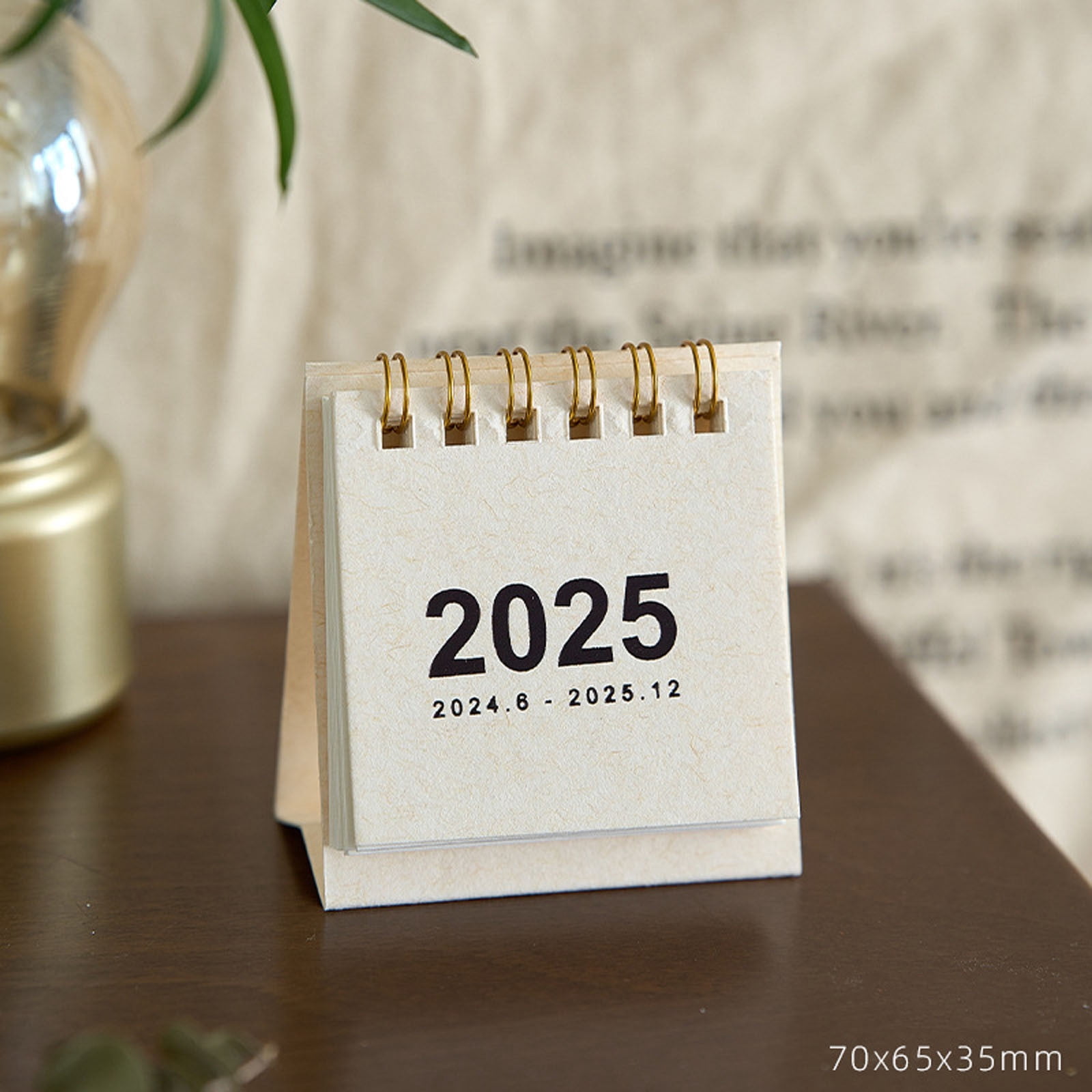 Czzoypi 2025 Mini Small Desk Calendar Unprinted Wind Calendar Punch ...