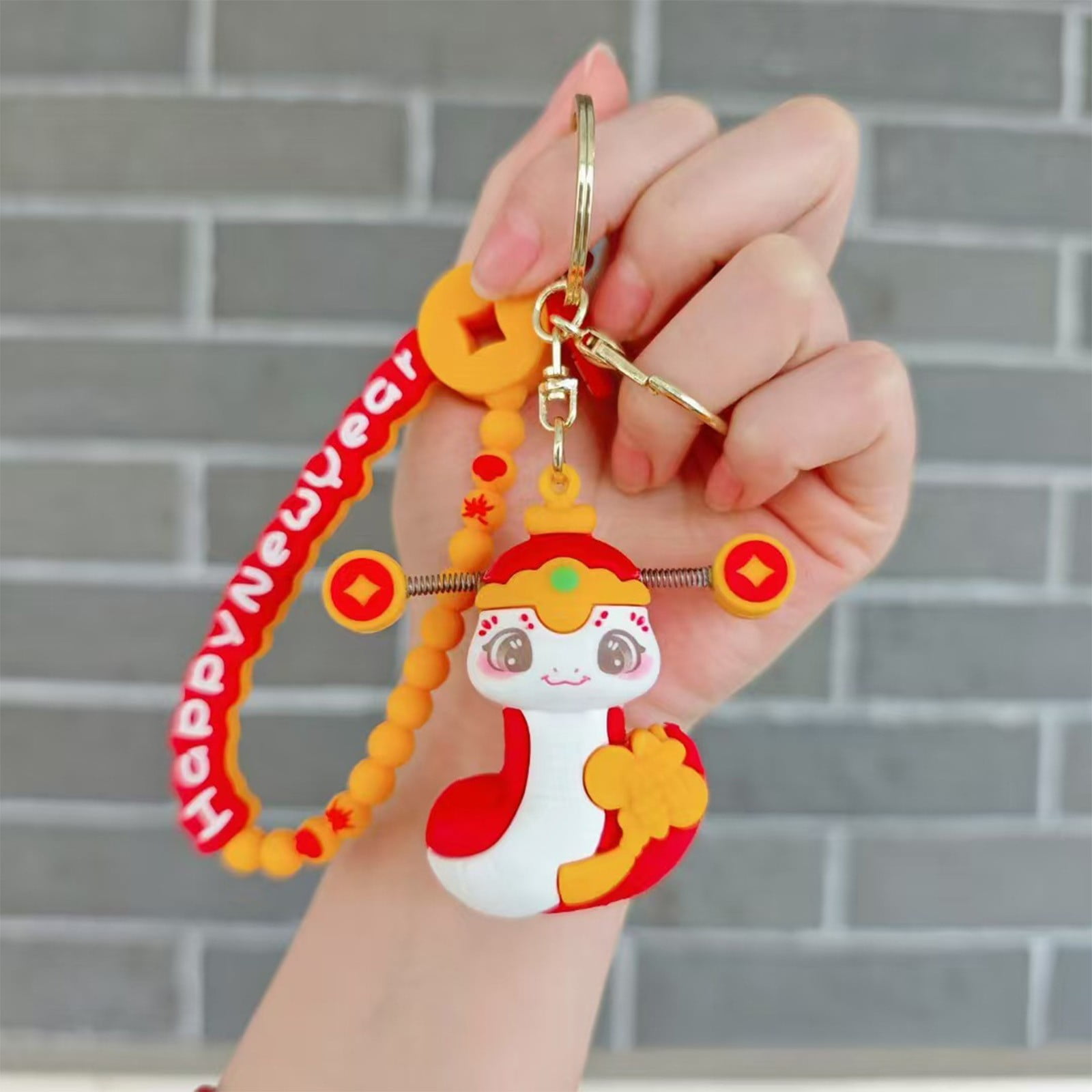 Czzoypi 2025 Year Of The Snake Keychain New Year Gift China Snake Doll ...