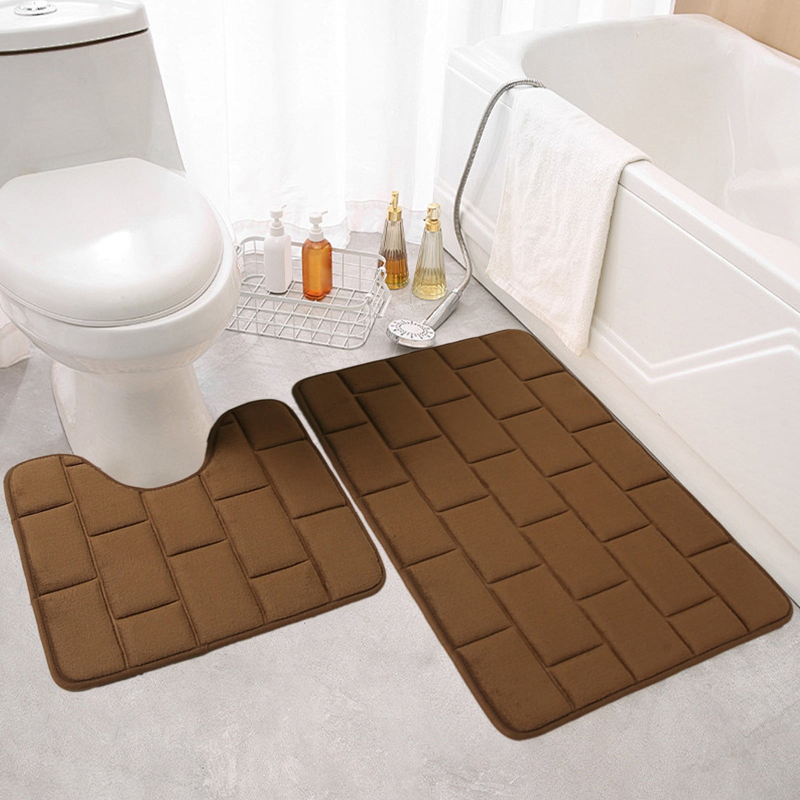 Czzoypi Bathroom Water Absorbing Door Mat Convenient Machine Wash ...