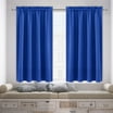 NICETOWN Solid Color Black out Curtains Rod Pocket Thermal Insulated ...