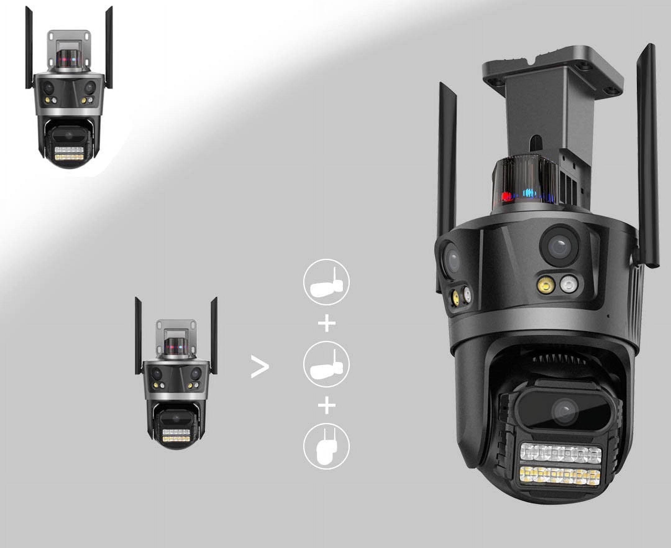 Czzoypi Cameras for Home Security (Black), Security Camera Outdoor ...