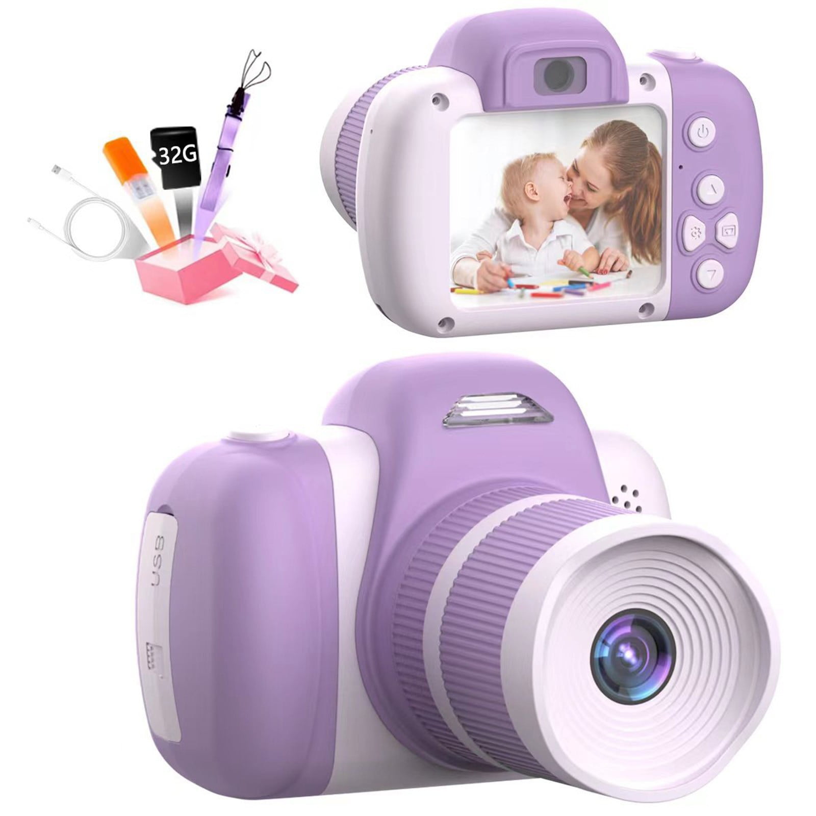 Clearance Czzoypi Digital Camera (Purple), Camera Digital Camera 20MP 2 ...