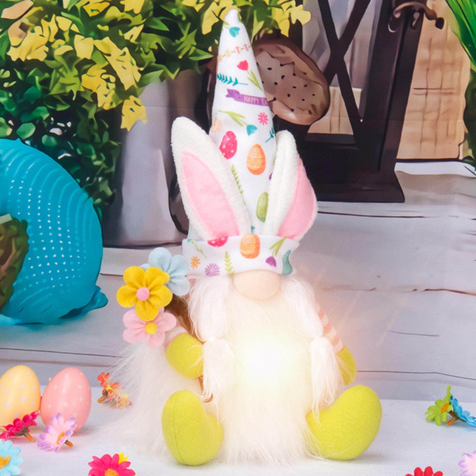 Czzoypi Easter Day Lights Doll Pendant Home Holiday Dwarf Decoration ...