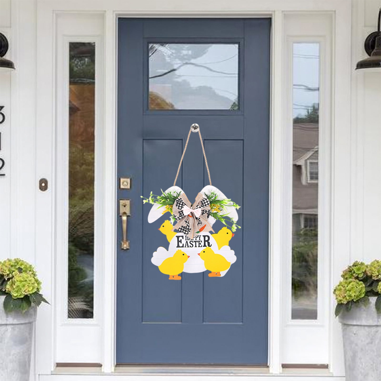 Czzoypi Easter Wooden Door Sign, Happy Easter Hanging Signs, Easter ...