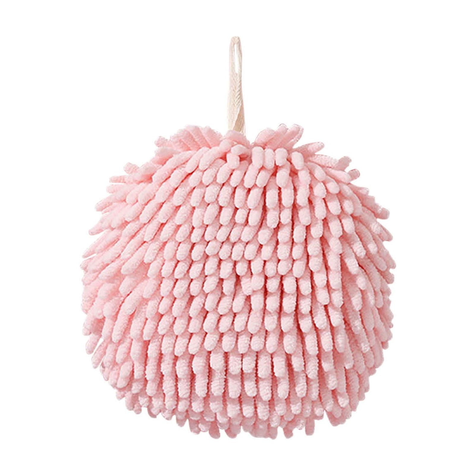 Czzoypi Fuzzy Ball Hand Towels Soft Absorbent Chenille Ball Towel Sets ...