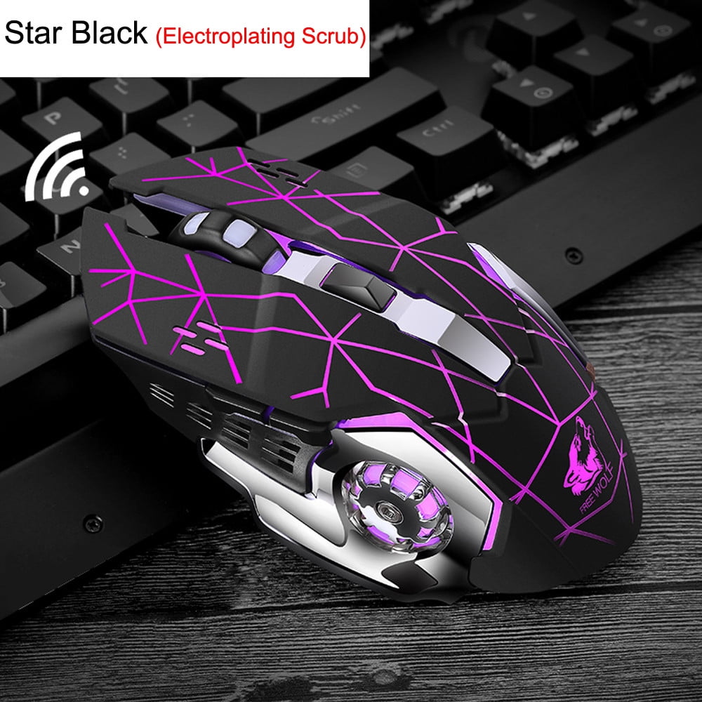 Clearance Czzoypi Gaming Mouse (Black) Ergonomic Mouse Rechargeable X8 ...