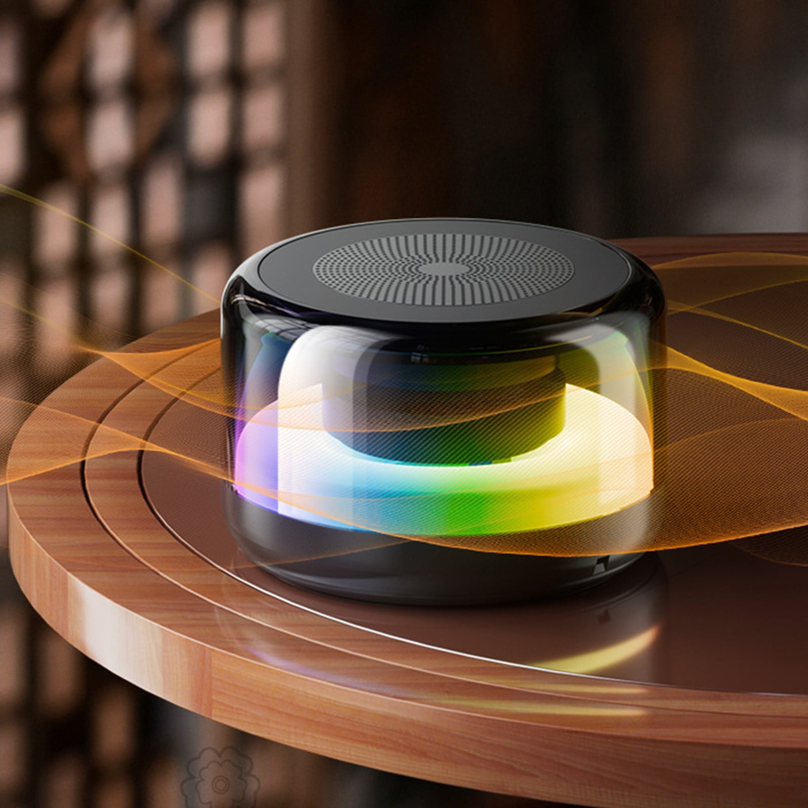 Clearance Czzoypi Portable Speaker (Black) Speaker Transparent Dazzling ...