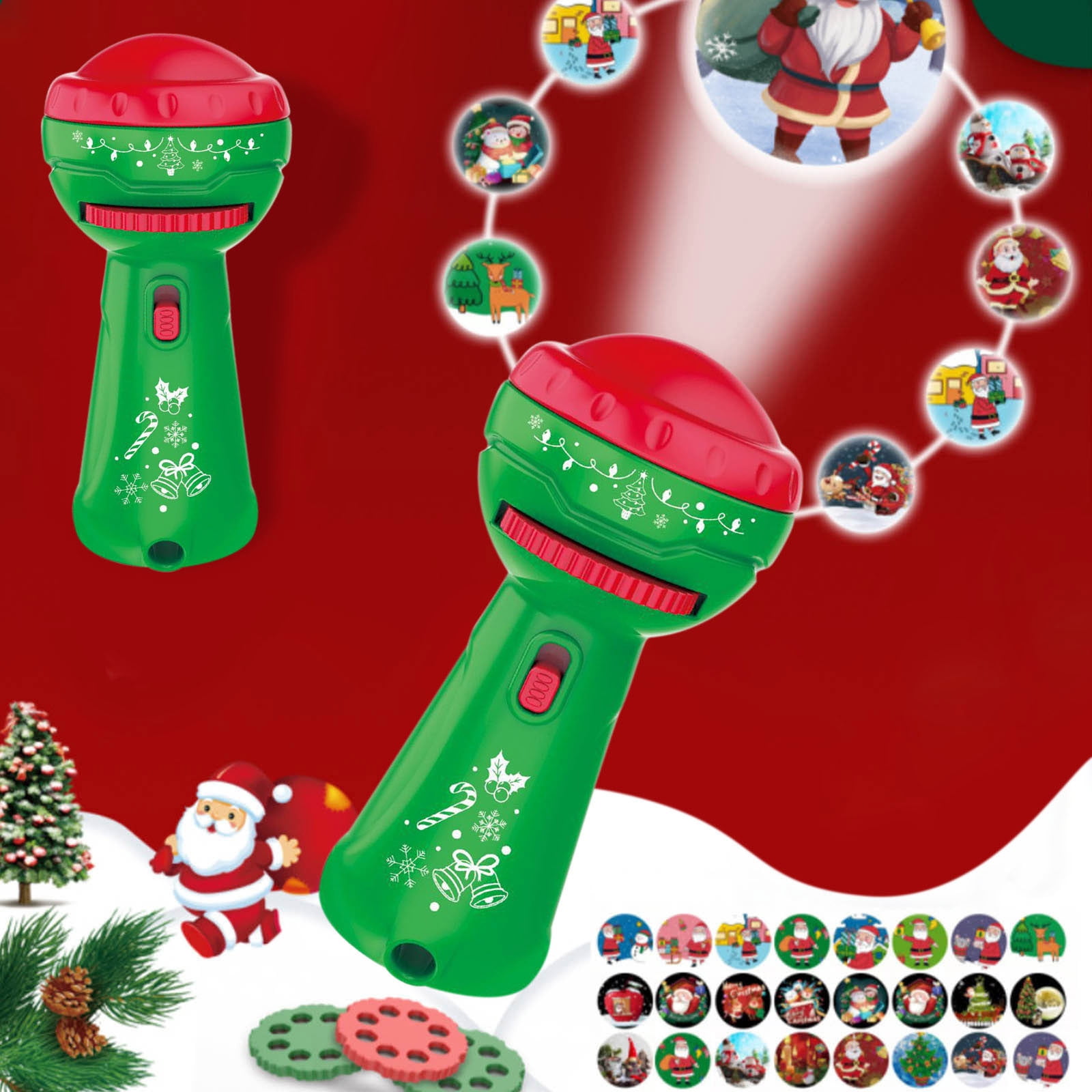 Czzoypi Projector Flashlight Toys Kids Flashlight, Christmas Pattern ...