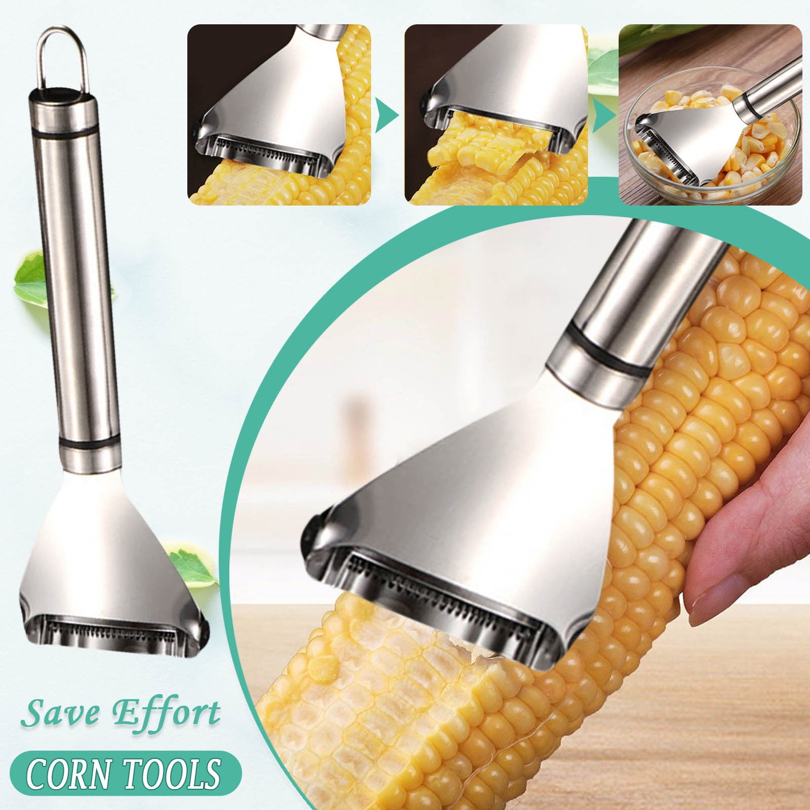 Czzoypi Slicers (As Show) Useful Corn Cob Stripper Peeler Corn Slicer ...