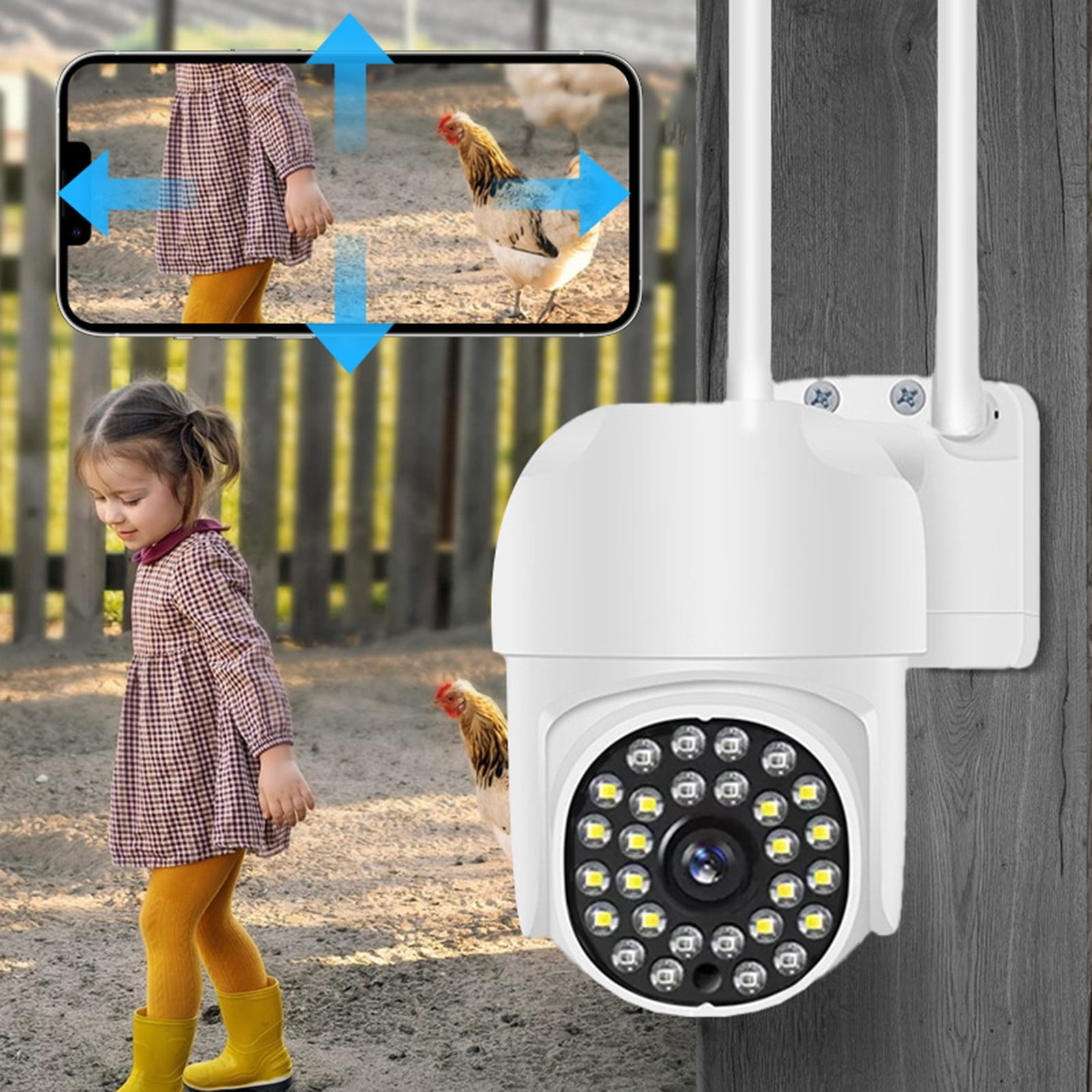 Clearance Czzoypi Wireless Home Security Cameras (White), Security ...
