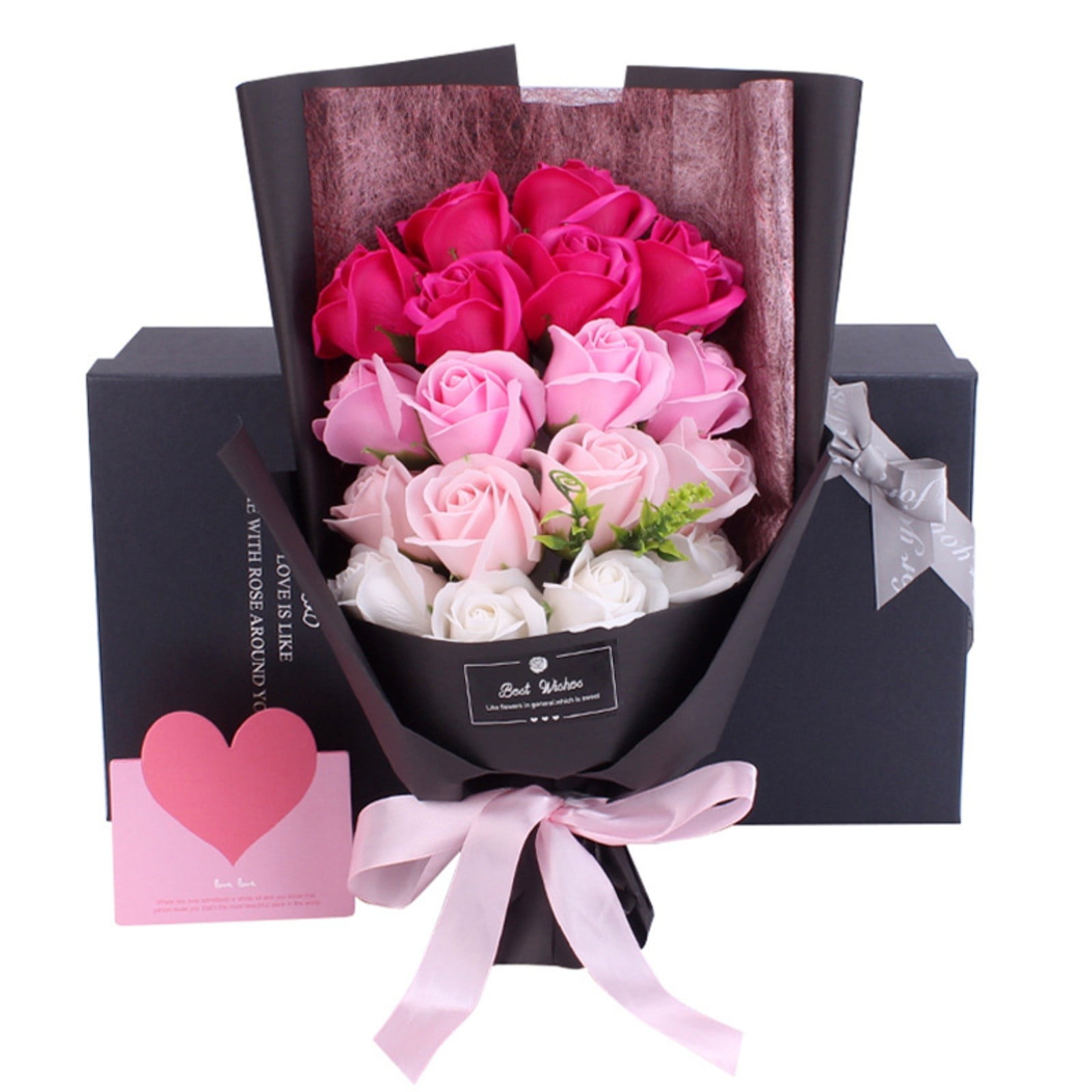 D 18 Soap Rose Bouquet, Eco-Friendly Gift Set With Corn Starch Material ...