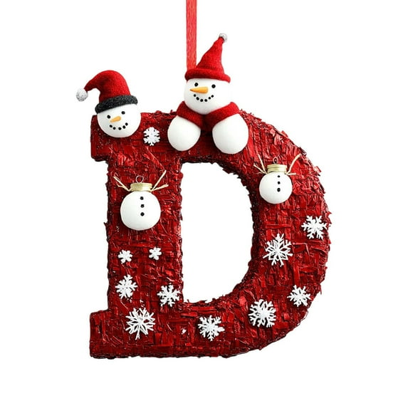 D 26 Letters Christmas Tree Decoration Pendant Christmas Tree Ornaments ...
