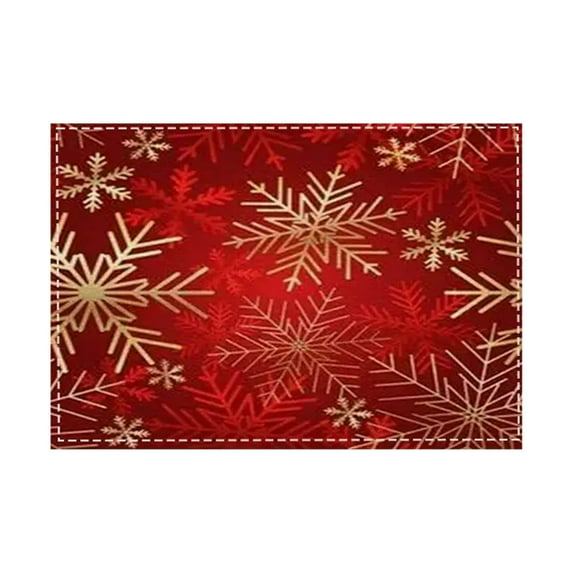 D 4 Pieces Christmas Placemat Set For Dining Table Holiday Home Living ...