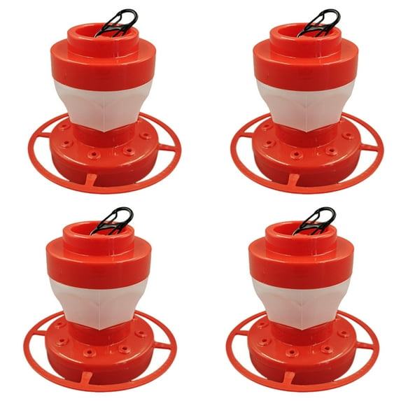 D 4Pc Hanging Bird Feeder With Clear Panels, Lift Roof And Insect ...