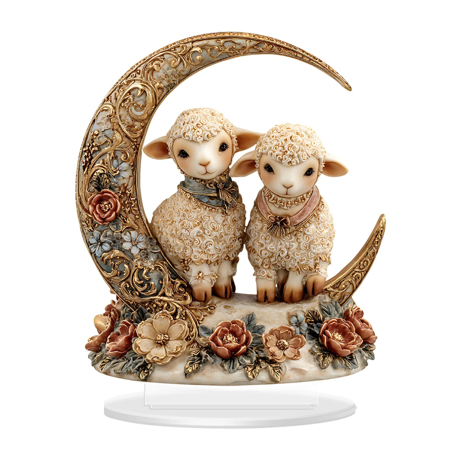 D-654 C Three Piece Lamb Series Ornament 2D Decorations For Living Room ...