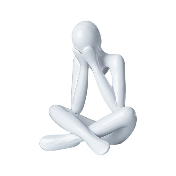 D Abstract Figures Thinkers Plastic Crafts Cute Small Ornaments Room ...