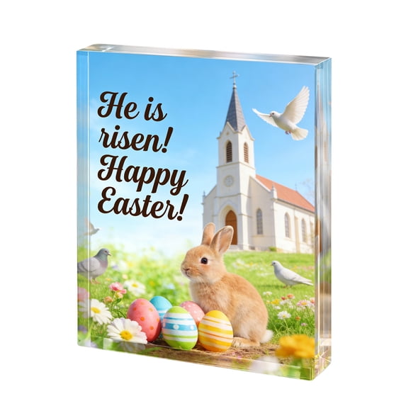 D Acrylic Easter Desk Ornament Spring Home Decor Decorative Display ...