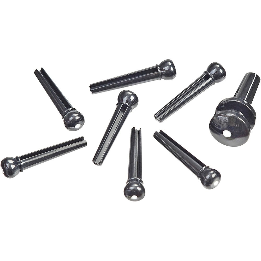 D'Addario ABS Bridge/End Pin Set Black and Ivory - Walmart.com