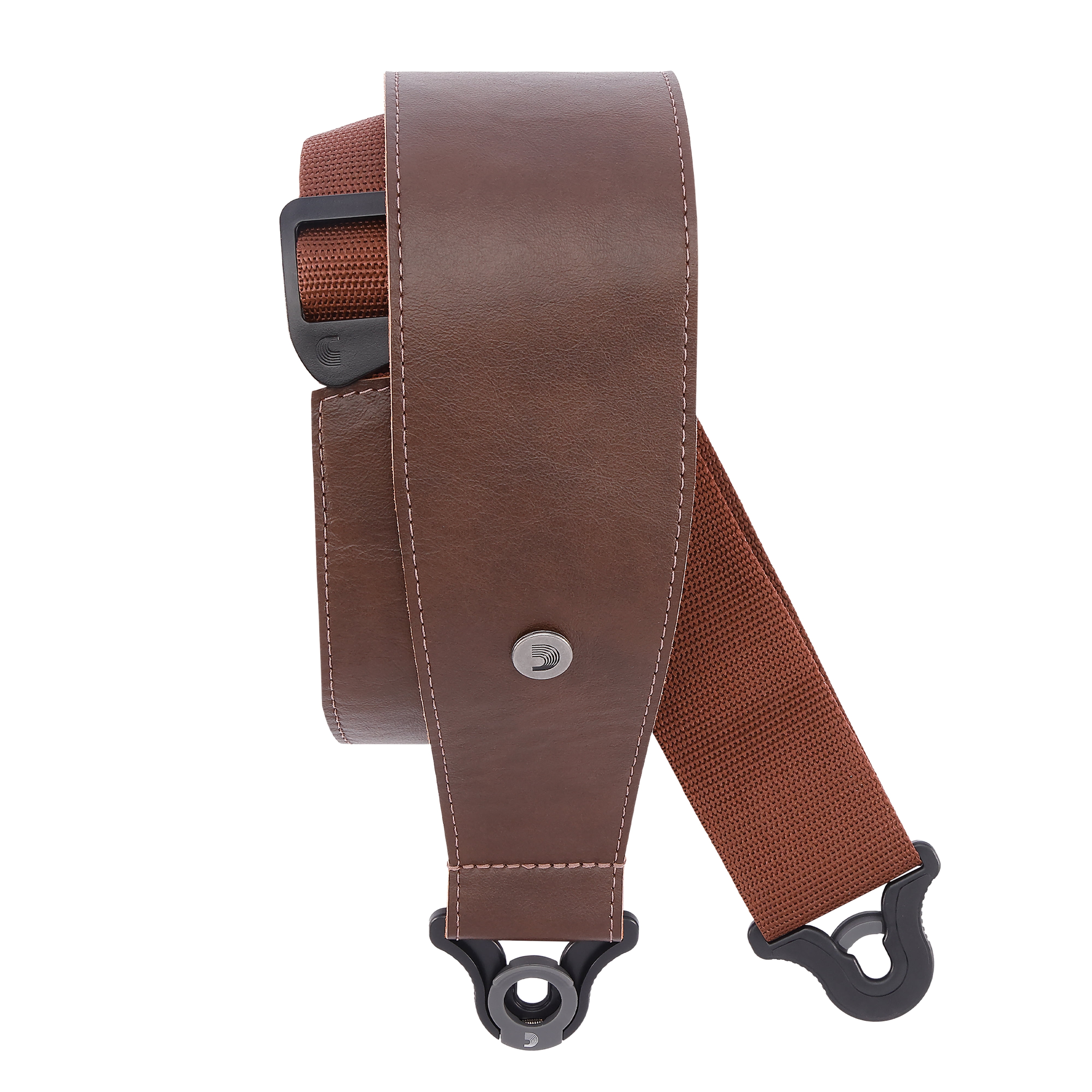 D'addario Locking Comfort Leather Guitar Strap 3" Brown - Walmart.com